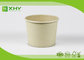 12oz 400ml FDA Certificated Eco-friendly Plain Bamboo Kraft Brown Disposable Ice Cream Cups with Lids supplier