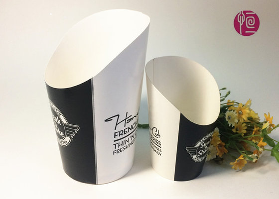 China 12oz Disposable Double PE Paper French Fries Cup By Flexo Print supplier