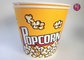 180oz Volume 4850ml Disposable Flexo Print Paper Popcorn Bucket With Paper Lid supplier